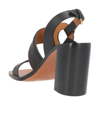 Chloé Round-toed, Thick-heeled Sandals