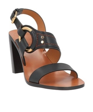 Chloé Round-toed, Thick-heeled Sandals