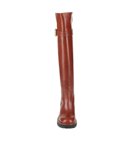 Chloé Low-heel Round-toe Riding Boots