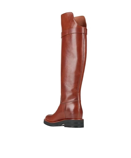 Chloé Low-heel Round-toe Riding Boots