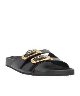 Chloé Minimal Round-toe Sandals - Black