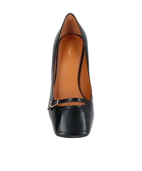 Chloé Minimal Glossy Leather Shoes