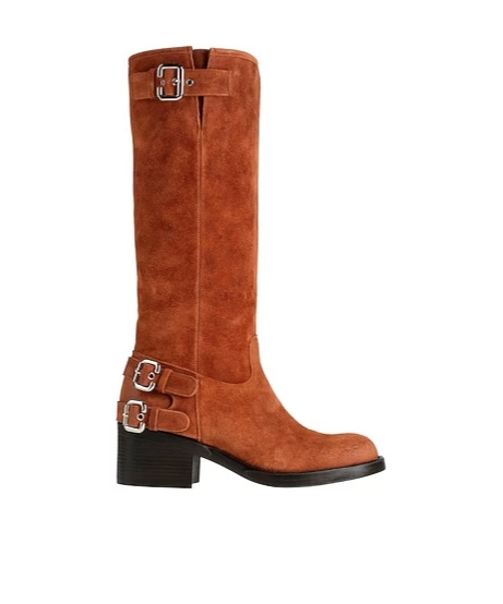 Chloé Round-toe Block Heel Boots
