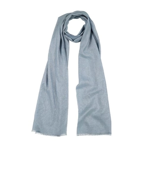 Brunello Cucinelli Lightweight Metallic Scarf - Blue