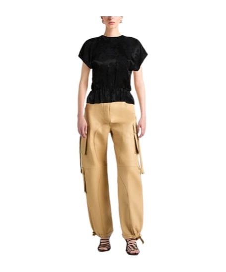 MAISON MARGIELA Satin Short-sleeved Top