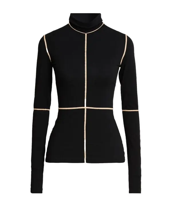 MAISON MARGIELA Solid-color Long-sleeve T-shirt - Black