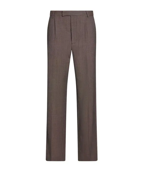 MAISON MARGIELA Geometric Print Straight Leg Trousers