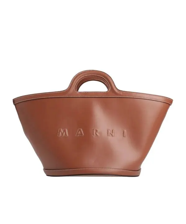 Marni Large Leather Tote Bag