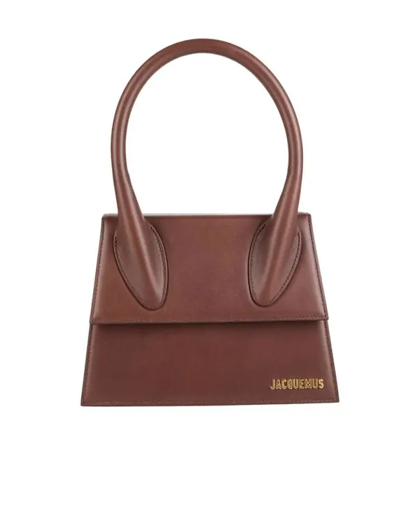 Jacquemus Medium-sized Solid-color Leather Shoulder Bag