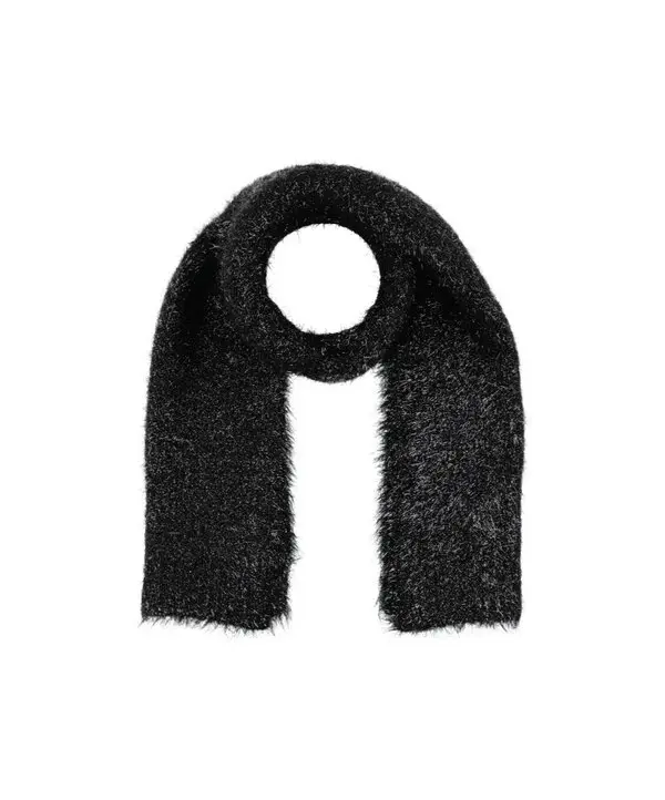 Tory Burch Solid-color Metallic Knit Scarf