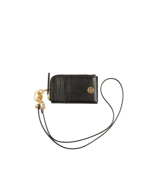 Tory Burch Solid Card Holders - Black