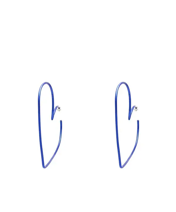 Isabel Marant Étoile Heart Motif Stud Closure Earrings - Blue