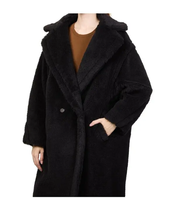 Max Mara Teddy Tedgirl Coat - Black