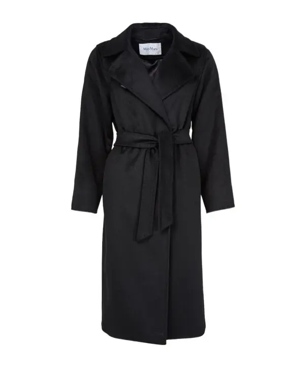 Max Mara Manuela Maxi Belted Coat - Black