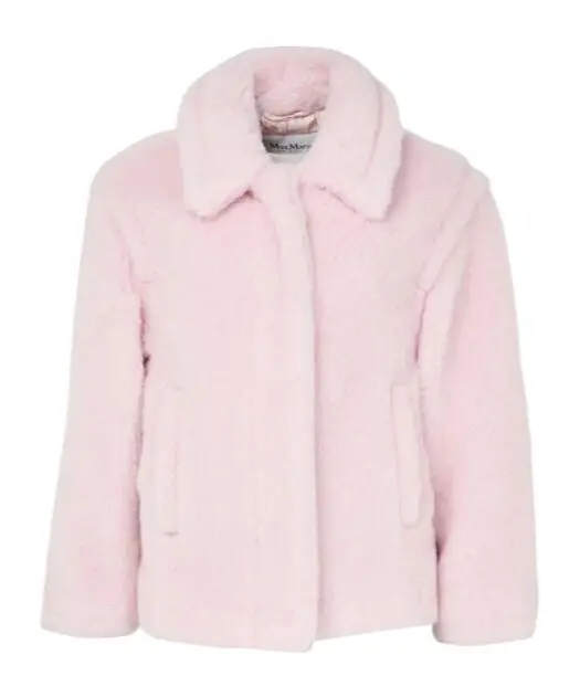 Max Mara Teddy Cropped Coat - Pink