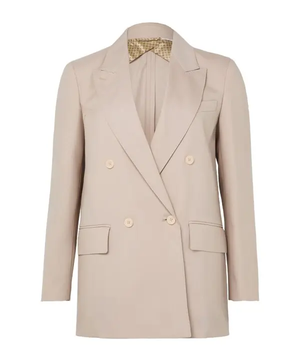 Max Mara Double-breasted Blazer - Nude