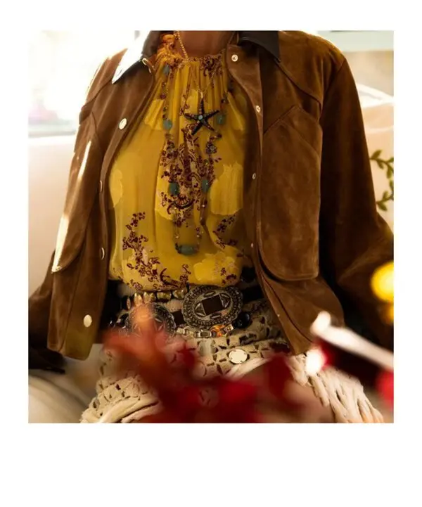 Veronica Beard Walters Suede Cropped Jacket