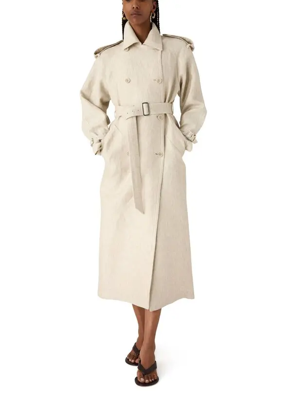 Max Mara Long Belted Trench Coat