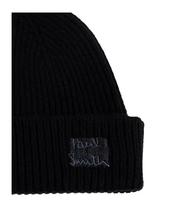 Paul Smith Ribbed Cuff Beanie Hat