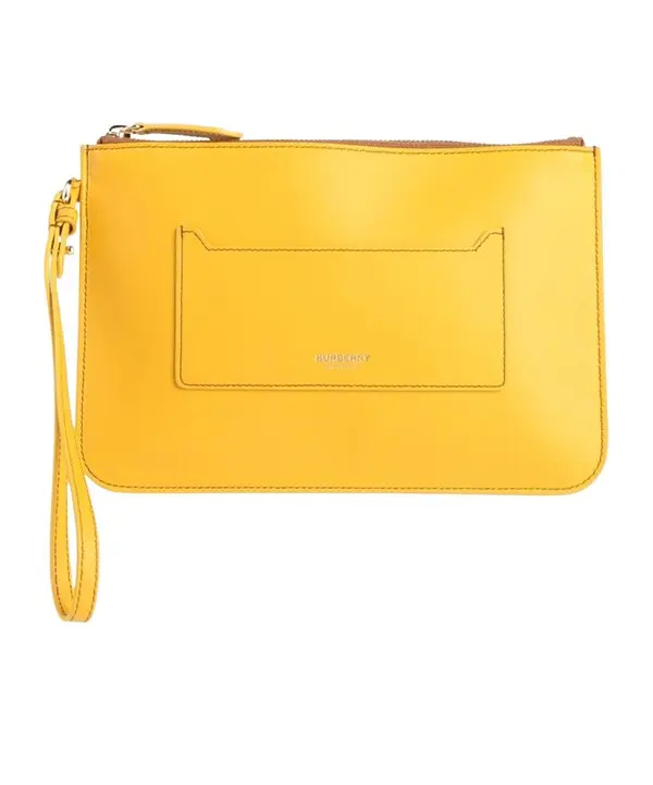 Burberry Brand Logo Handbags - Yellow