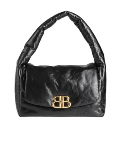 Balenciaga Medium-sized Leather Hobo Bag - Black