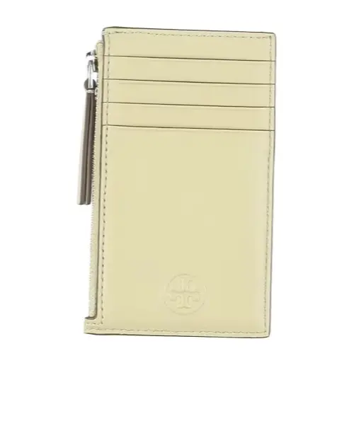 Tory Burch Simple Genuine Leather Card Case