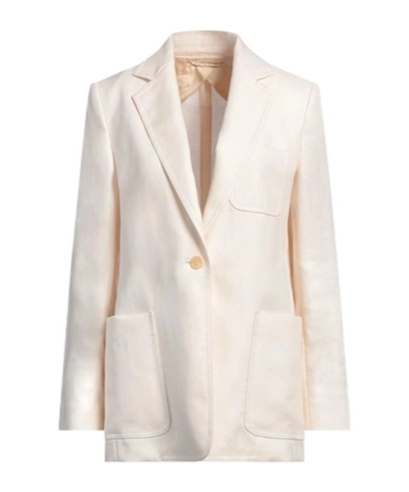 Max Mara Simple Single-breasted Suit Jacket - White