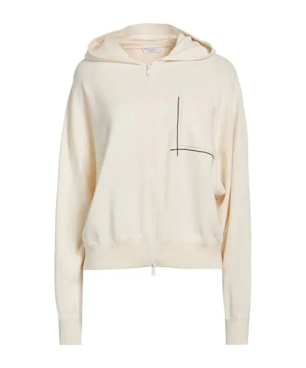 Brunello Cucinelli Hooded Zip Up Knitwear
