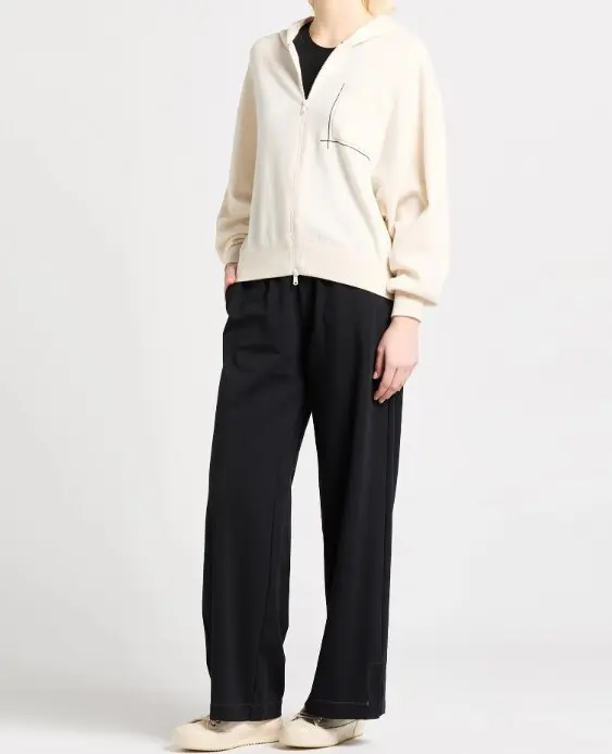 Brunello Cucinelli Hooded Zip Up Knitwear