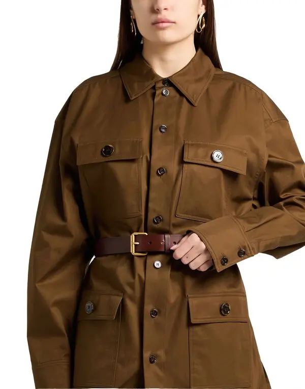 Saint Laurent Classic Solid-color Long Coat