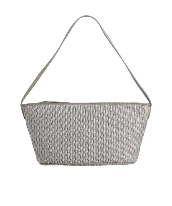 Brunello Cucinelli Monochrome Woven Tote Bag