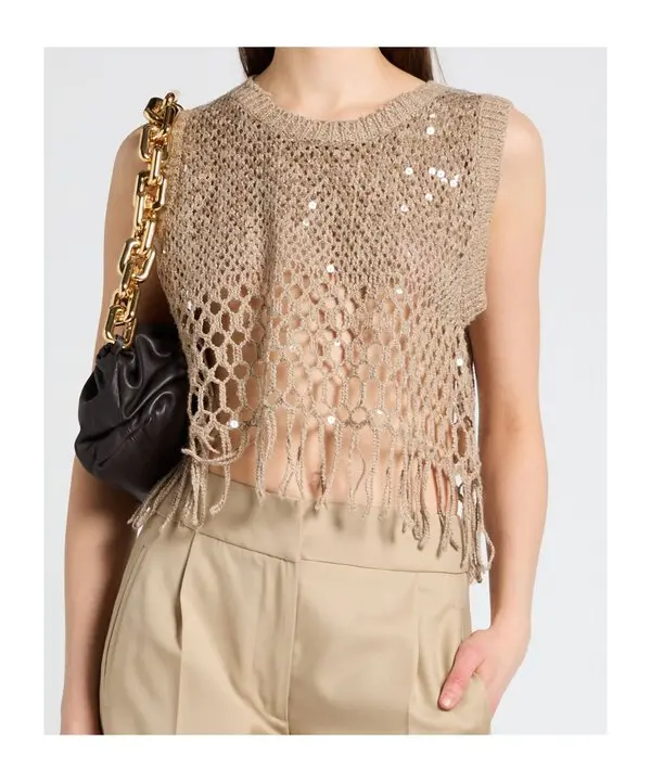 Brunello Cucinelli Open-knit Vest