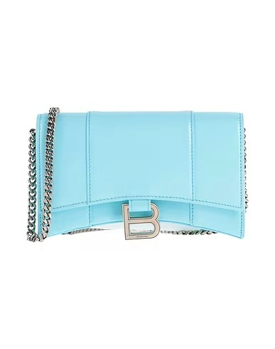 Balenciaga Small Genuine Leather Handbag - Blue