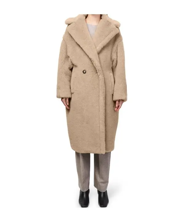 Max Mara Teddy Tedgirl Coat - Nude