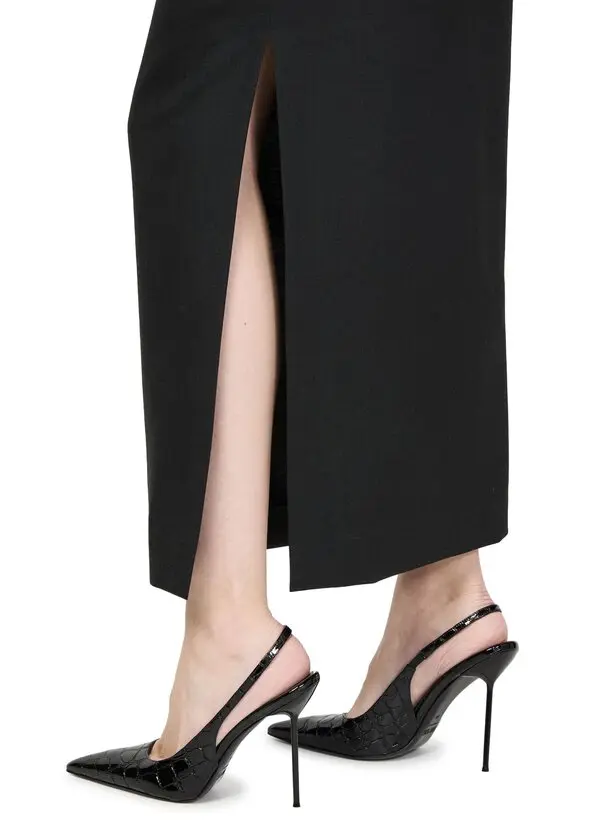 Max Mara Silva Corseted Draped Dress
