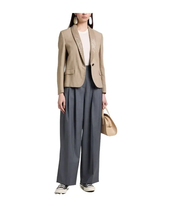 Brunello Cucinelli Long-sleeved Suit Jacket