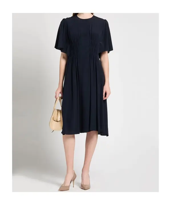 Chloé Round Neck Flared Dress