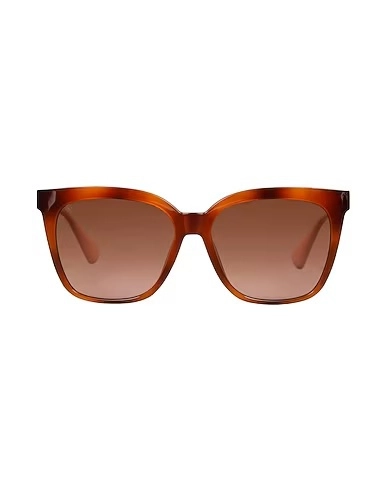 MAXCO. Tortoiseshell Square Sunglasses - Brown