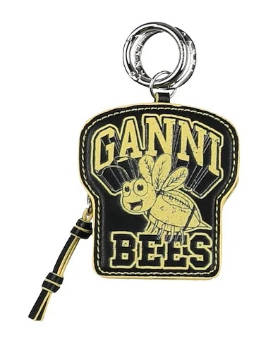 GANNI Two-tone Leather Keychain