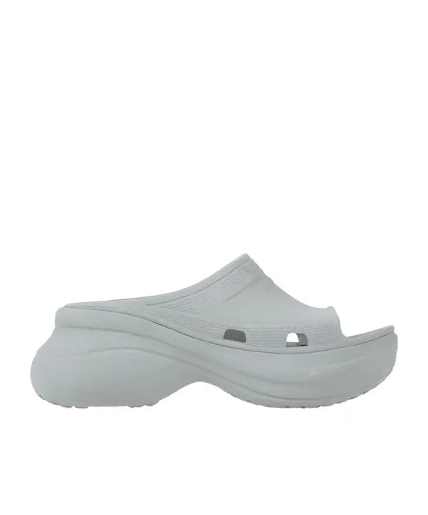 Balenciaga Minimalist Rubber Sandals - Gray