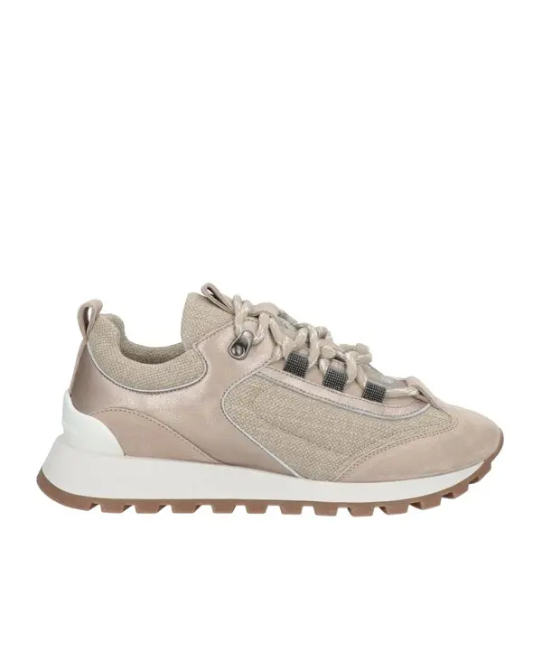 Brunello Cucinelli Lace-up Casual Sneakers - Nude
