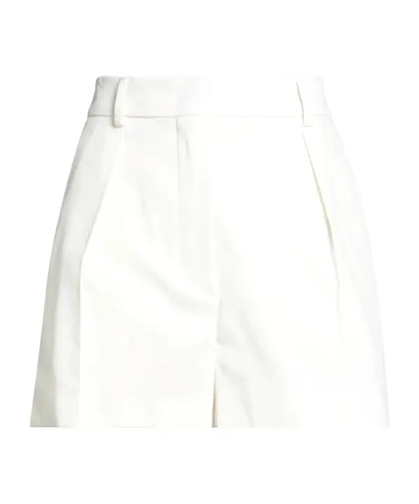 Sportmax Solid Color Casual Shorts - White
