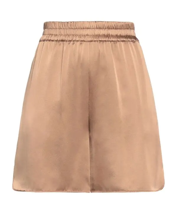Max Mara Solid Color Satin Shorts