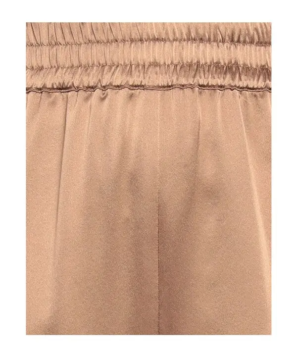 Max Mara Solid Color Satin Shorts
