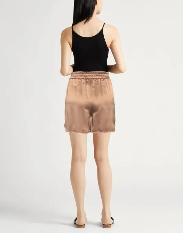 Max Mara Solid Color Satin Shorts