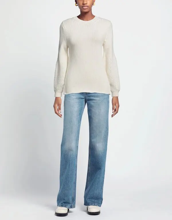 Chloé Solid Color Crew Neck Knit Sweater