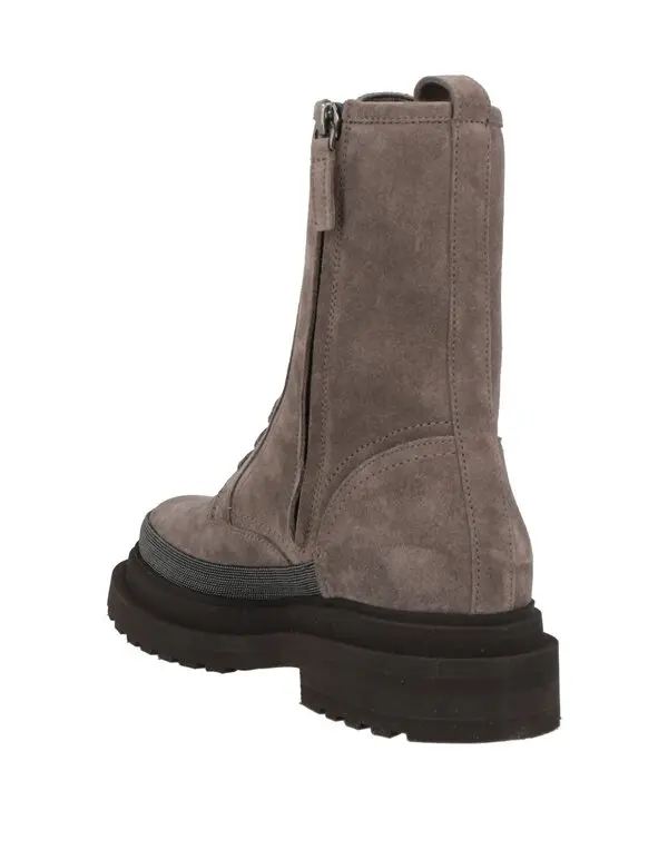 Brunello Cucinelli Suede Lace-up Ankle Boots