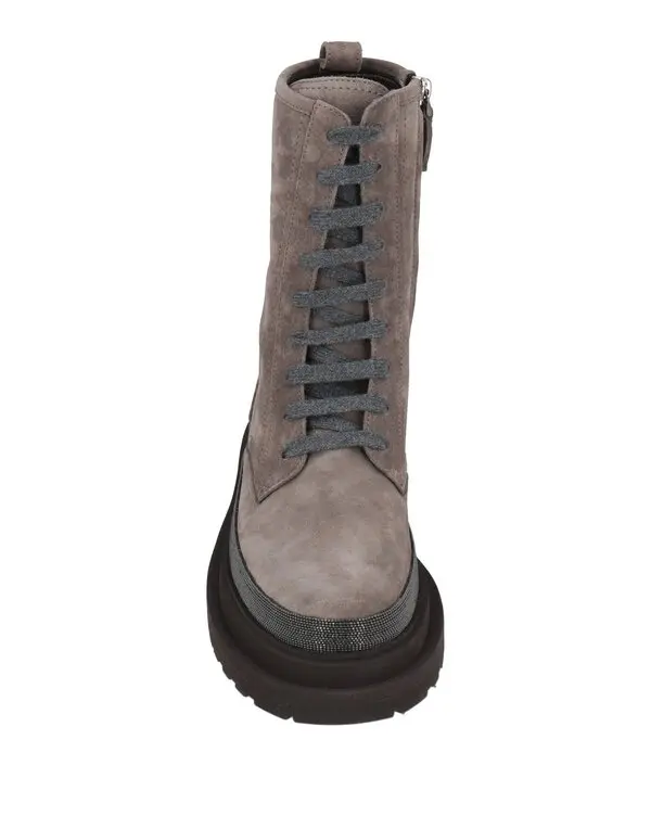 Brunello Cucinelli Suede Lace-up Ankle Boots