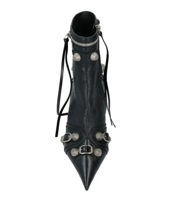 Balenciaga Pointed-toe Leather Ankle Boots