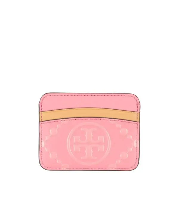 Tory Burch Multicolor Leather Card Holder - Pink